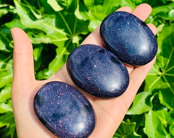 Blue Sparkle Stone | Etsy