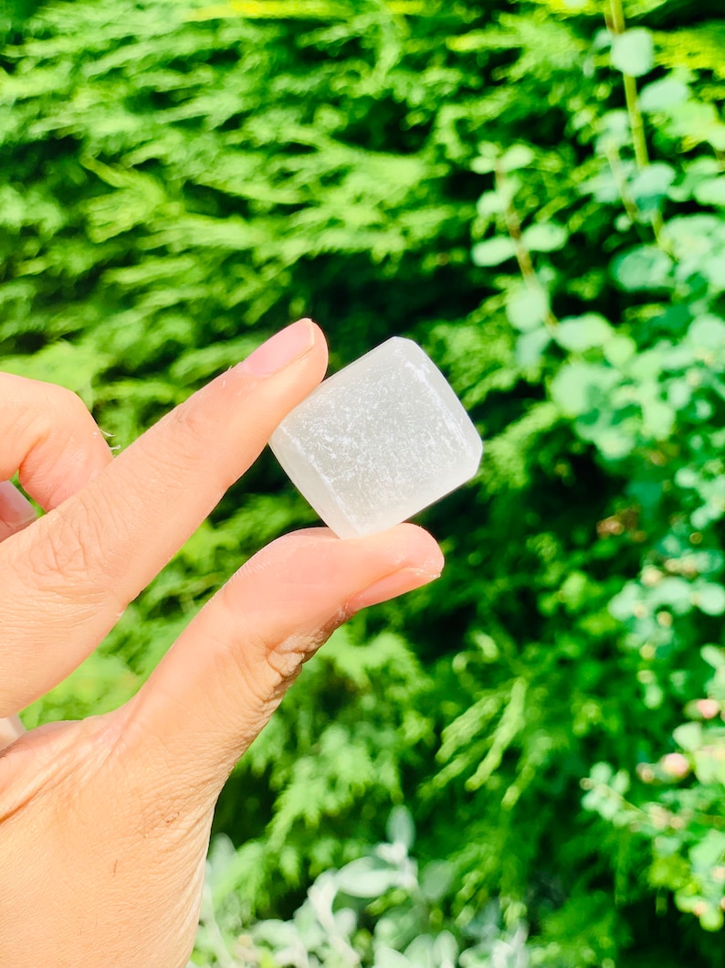 Selenite Tumble Rocks, Selenite Quartz Pocket Stone, Crystal Tumble ...