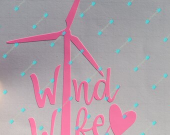 Wind Turbine Decal | Etsy