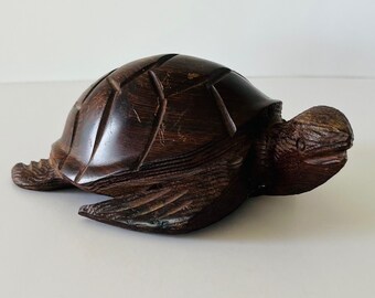 Wood Tortoise Carving - Etsy