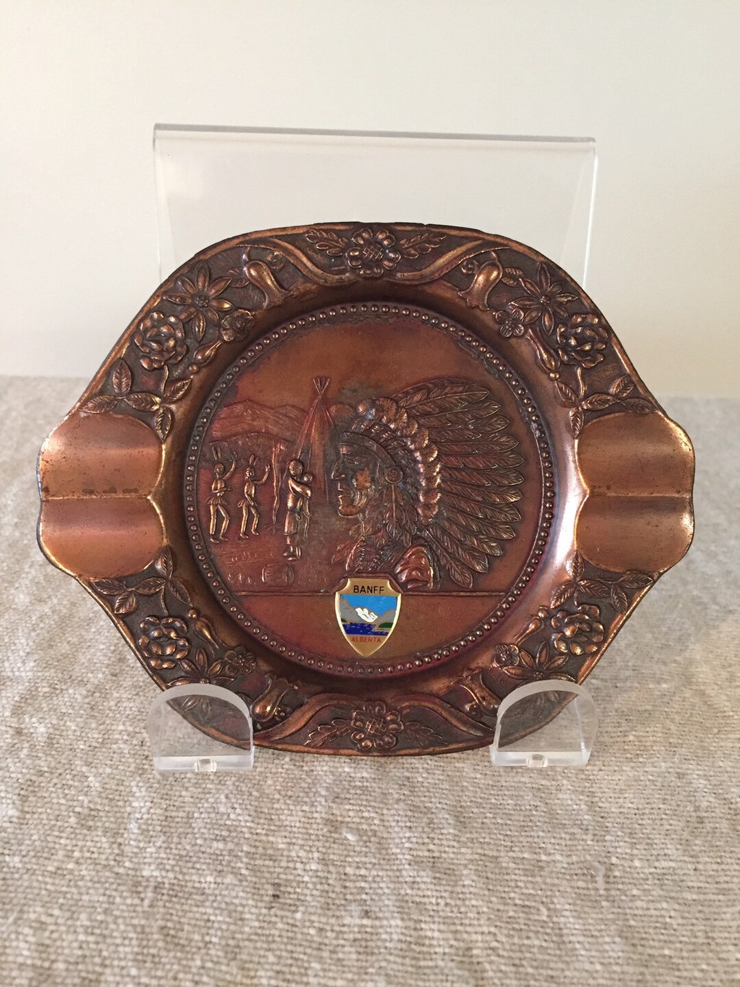 Ashtray Copper Souvenir of Banff Alberta Canada - Etsy