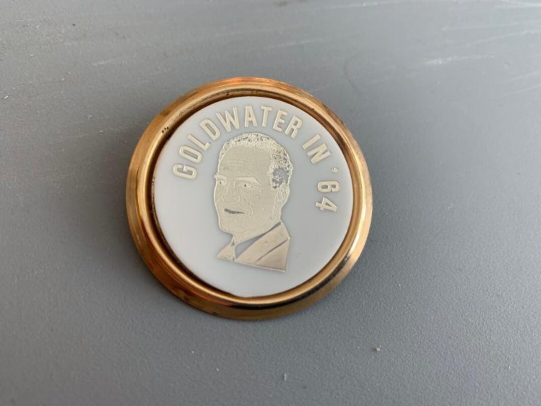 Barry Goldwater Campaign Pin Vintage Barry Goldwater 1964 Campaign ...