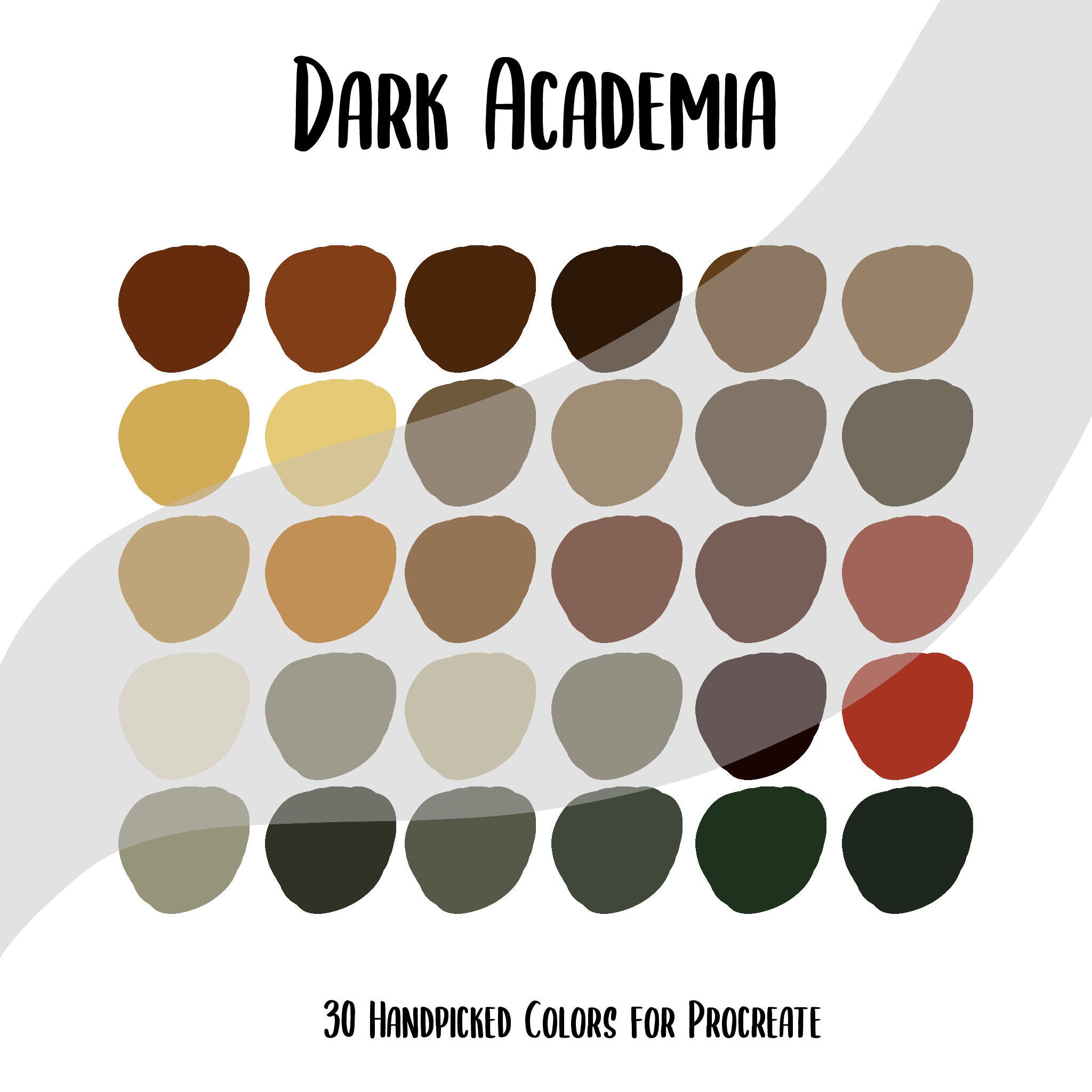 Dark Academia Procreate Color Palette Ipad Swatches For Etsy dark-academia-procreate-color-palette-ipad-swatches-for-etsy