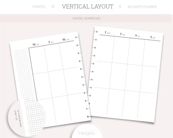 Happy Planner Vertical Layout Big - Etsy