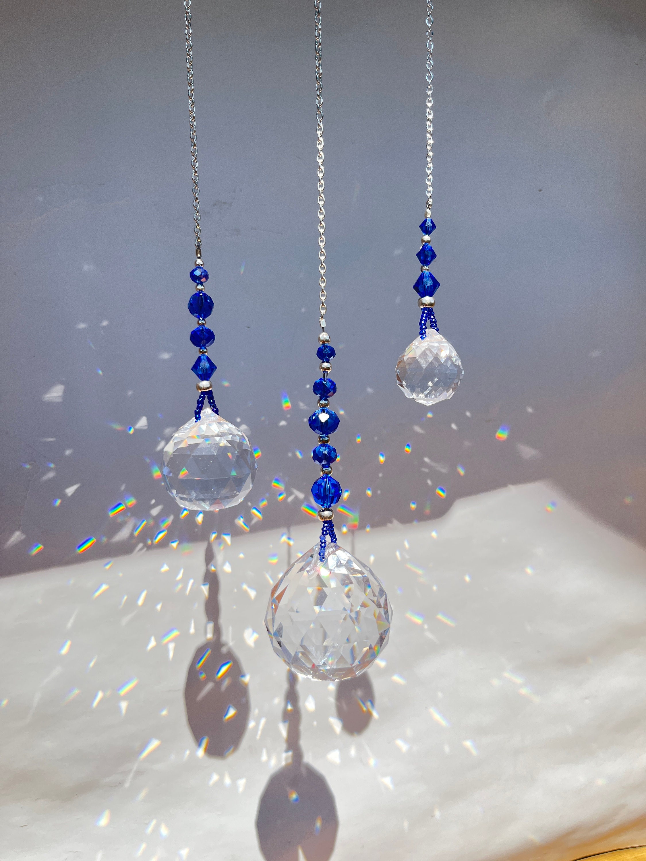 September Birthstone, Sapphire, Crystal Sun Catchers, Window Rainbow ...