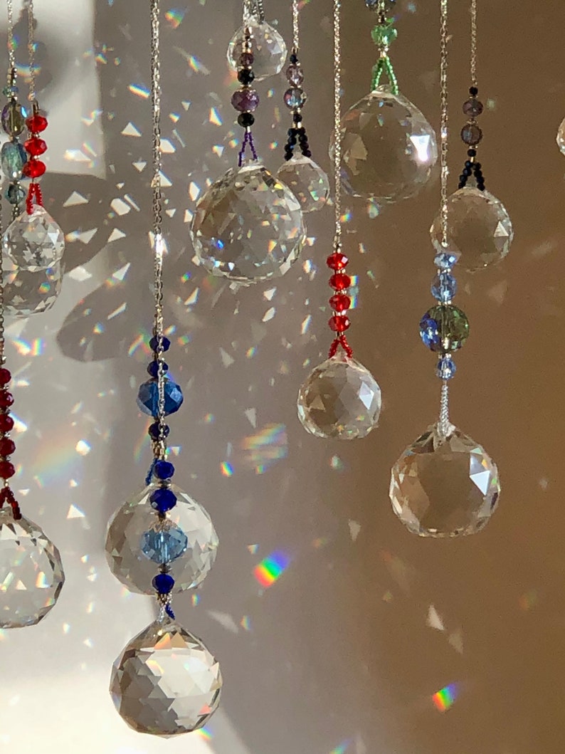 Crystal Sun Catchers Window Rainbow Makers Prism Rearview - Etsy