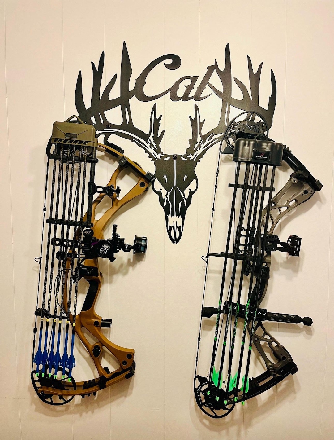 Custom METAL BOW HOLDER, Metal Bow Rack, Personalized Metal Bow Holder ...