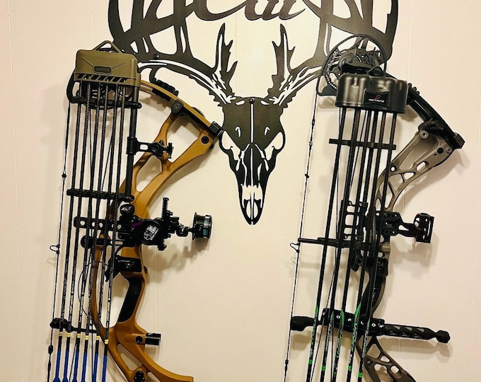 Archers Rack, Bow Rack, Wall Art, Hunters Wall Art, Archers Display ...