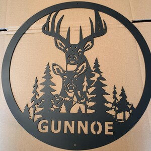 Buck and Doe Personalized Sign - Etsy