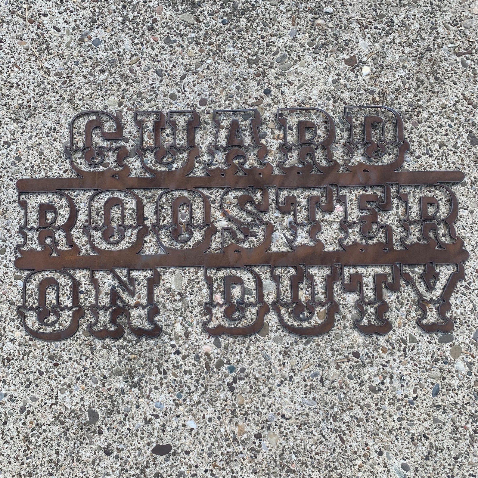 Guard Rooster on Duty Sign - Etsy