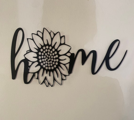 Home Sunflower Sign | Etsy