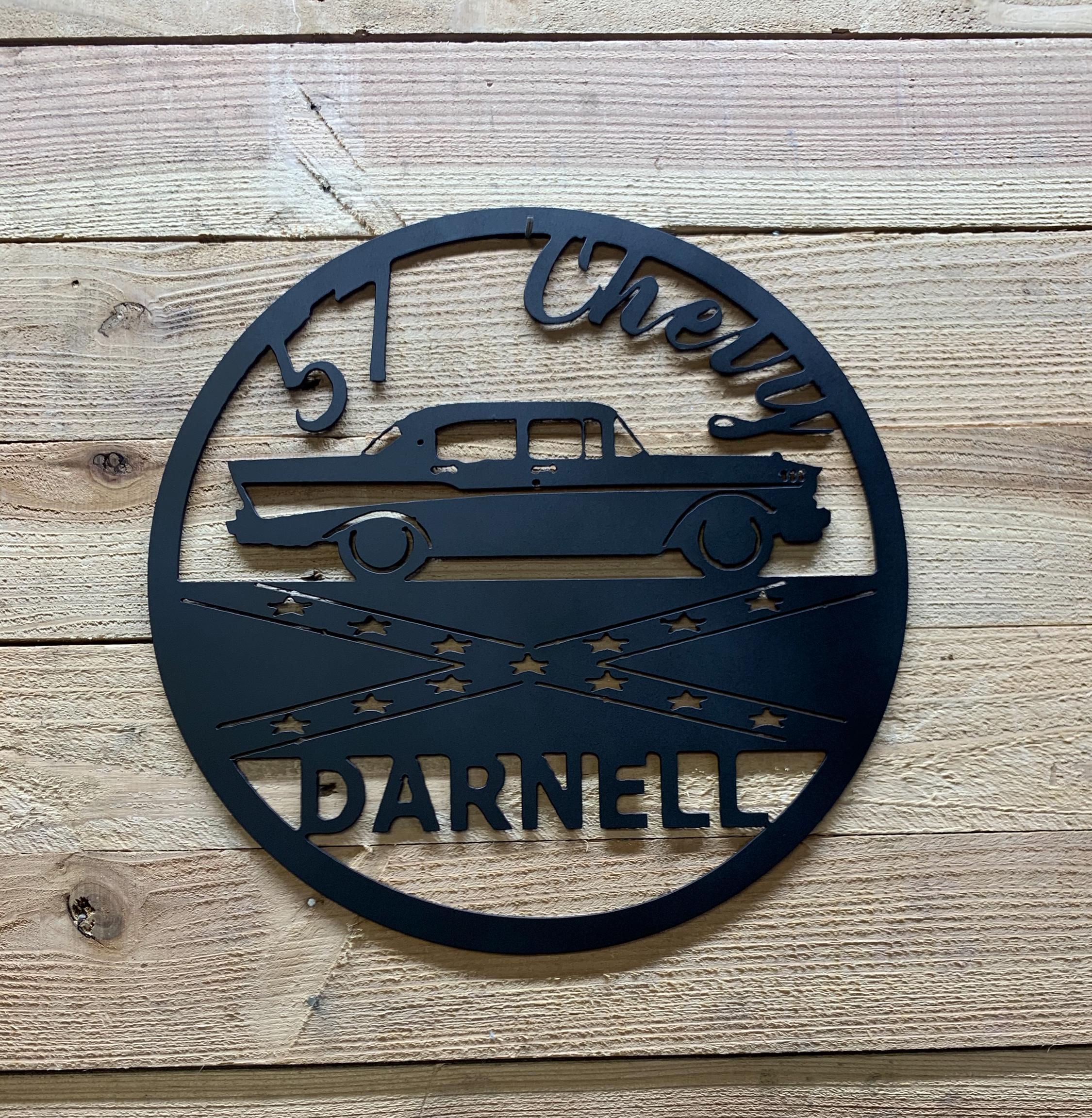 Personalized 57 Chevy Sign - Etsy