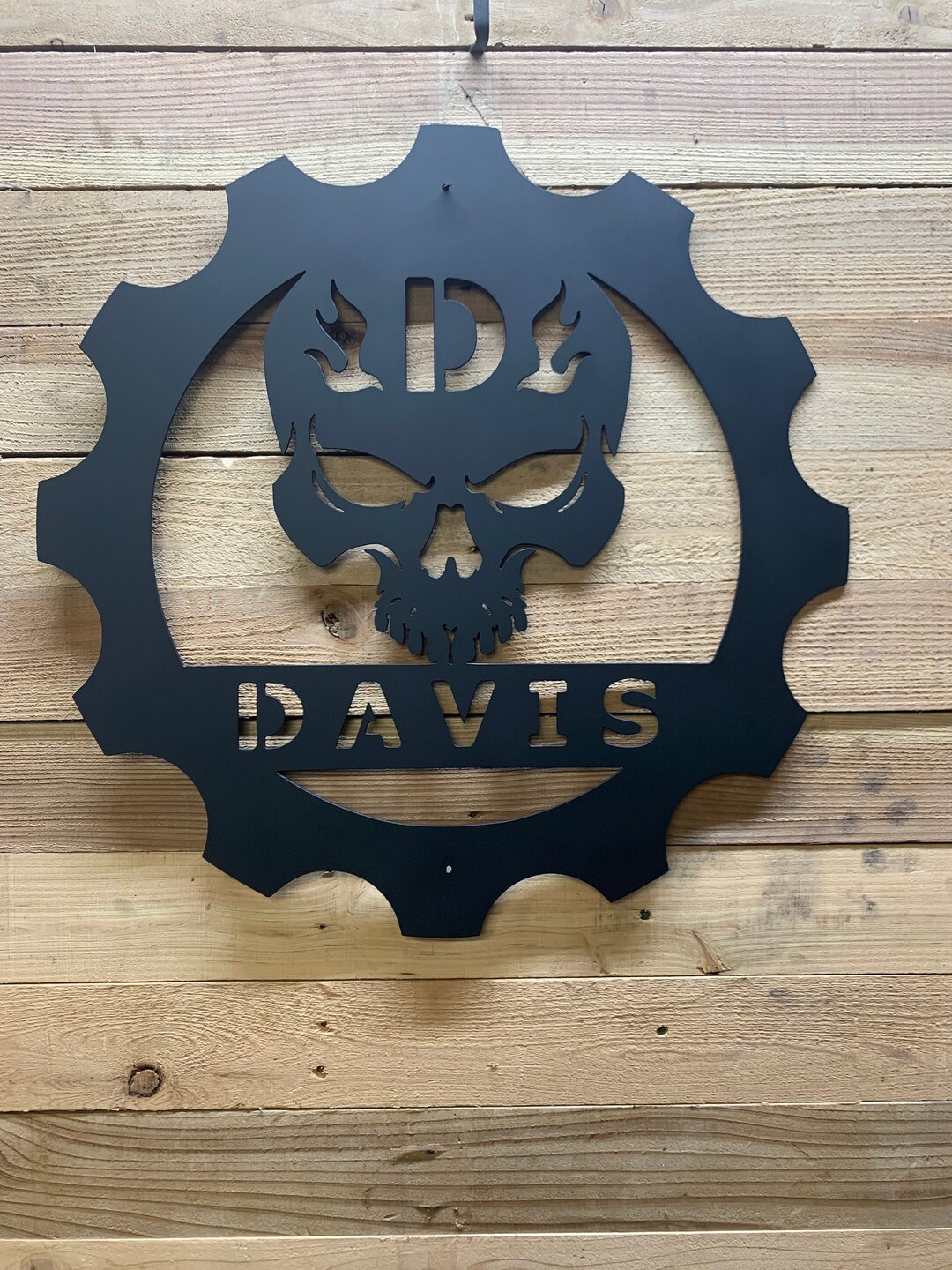 Skull Personalized Sign - Etsy