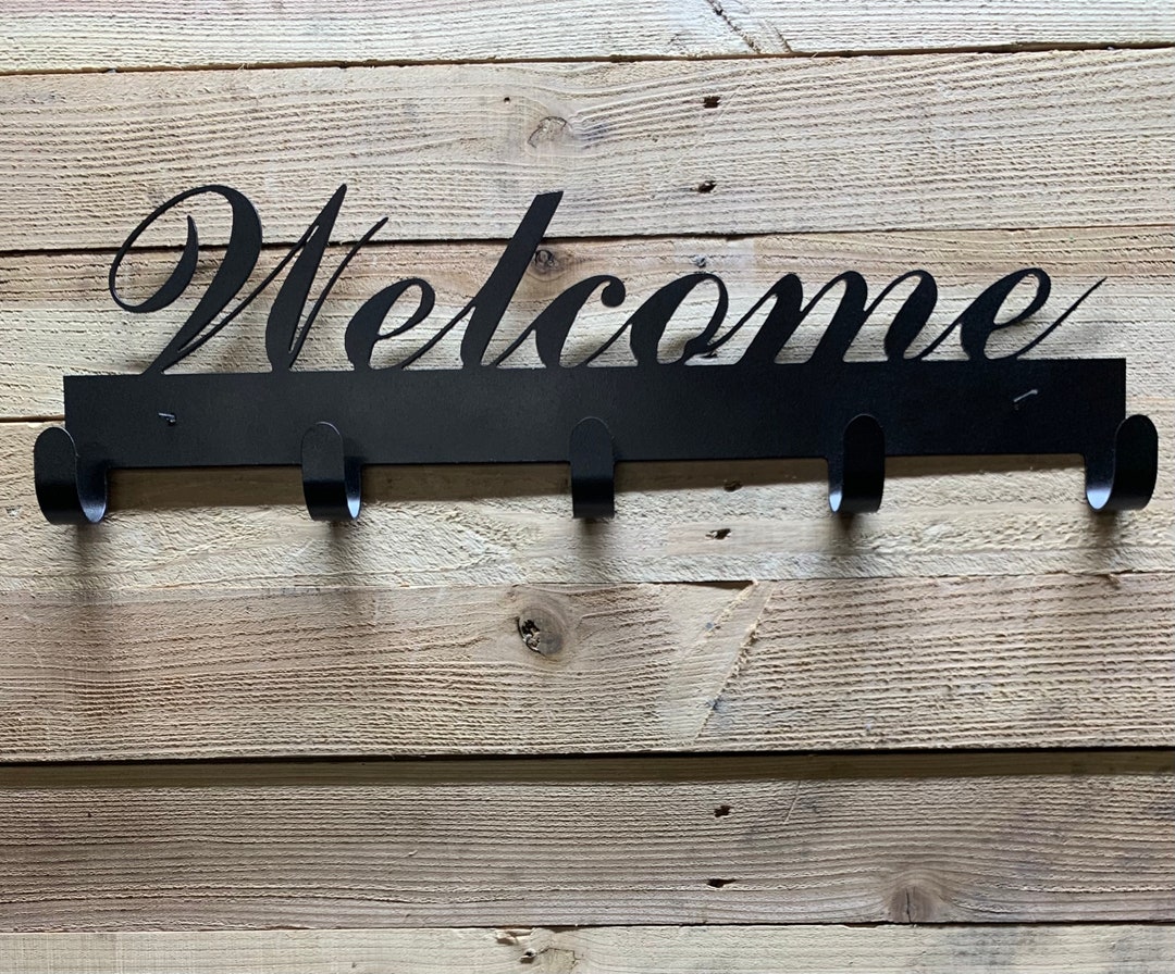 Welcome Coat Rack Hat Rack - Etsy