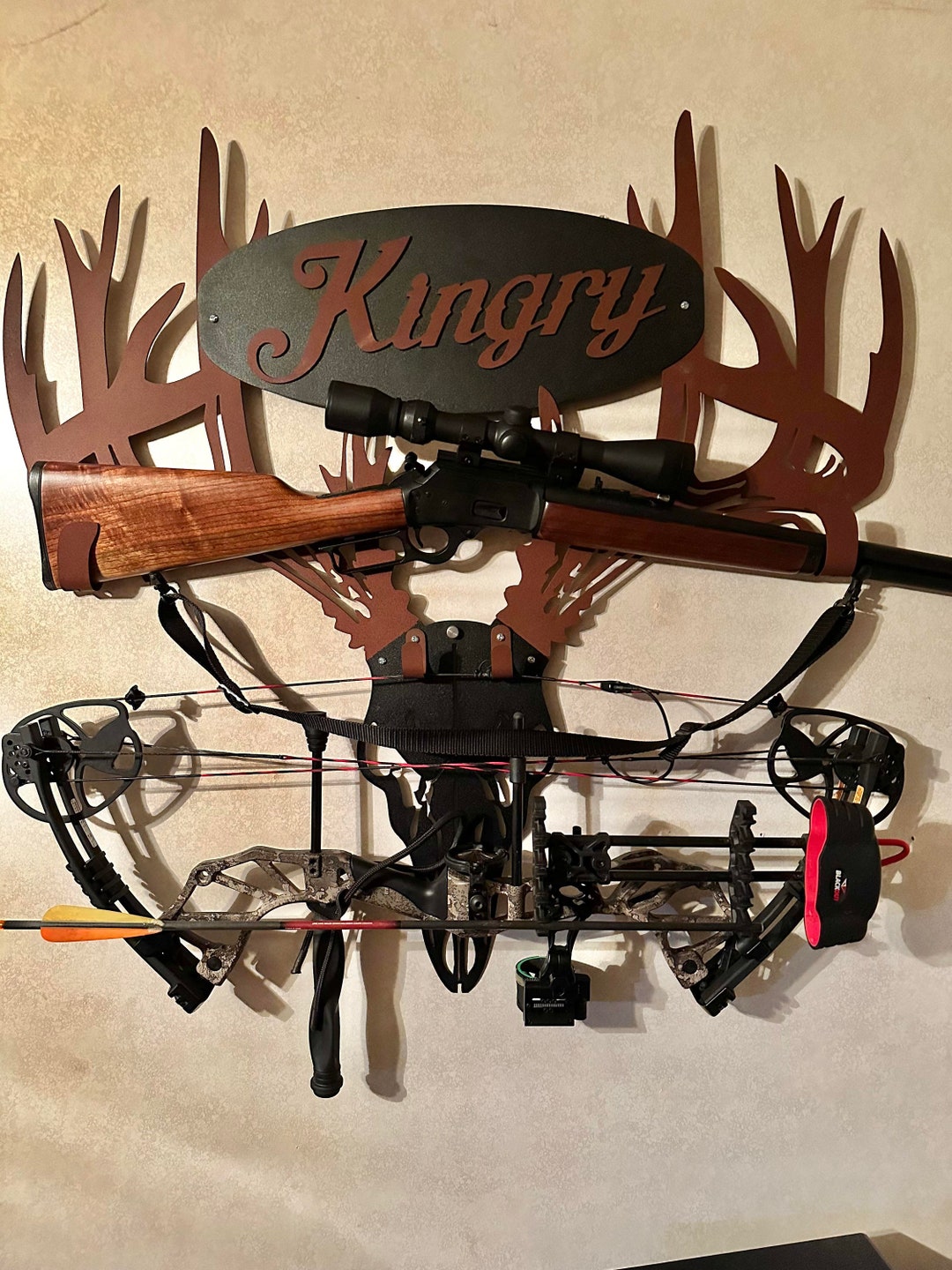 Custom Made Personalized Metal Bow Holder Gun and Cross Bow - Etsy