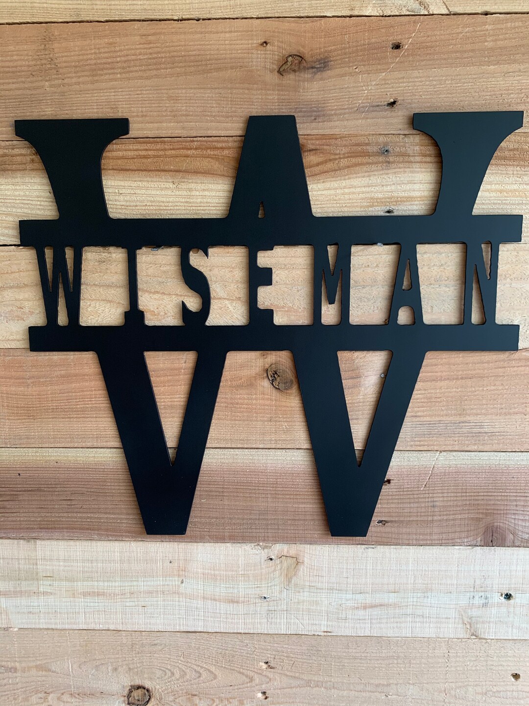 Simple Split Monogram - Etsy