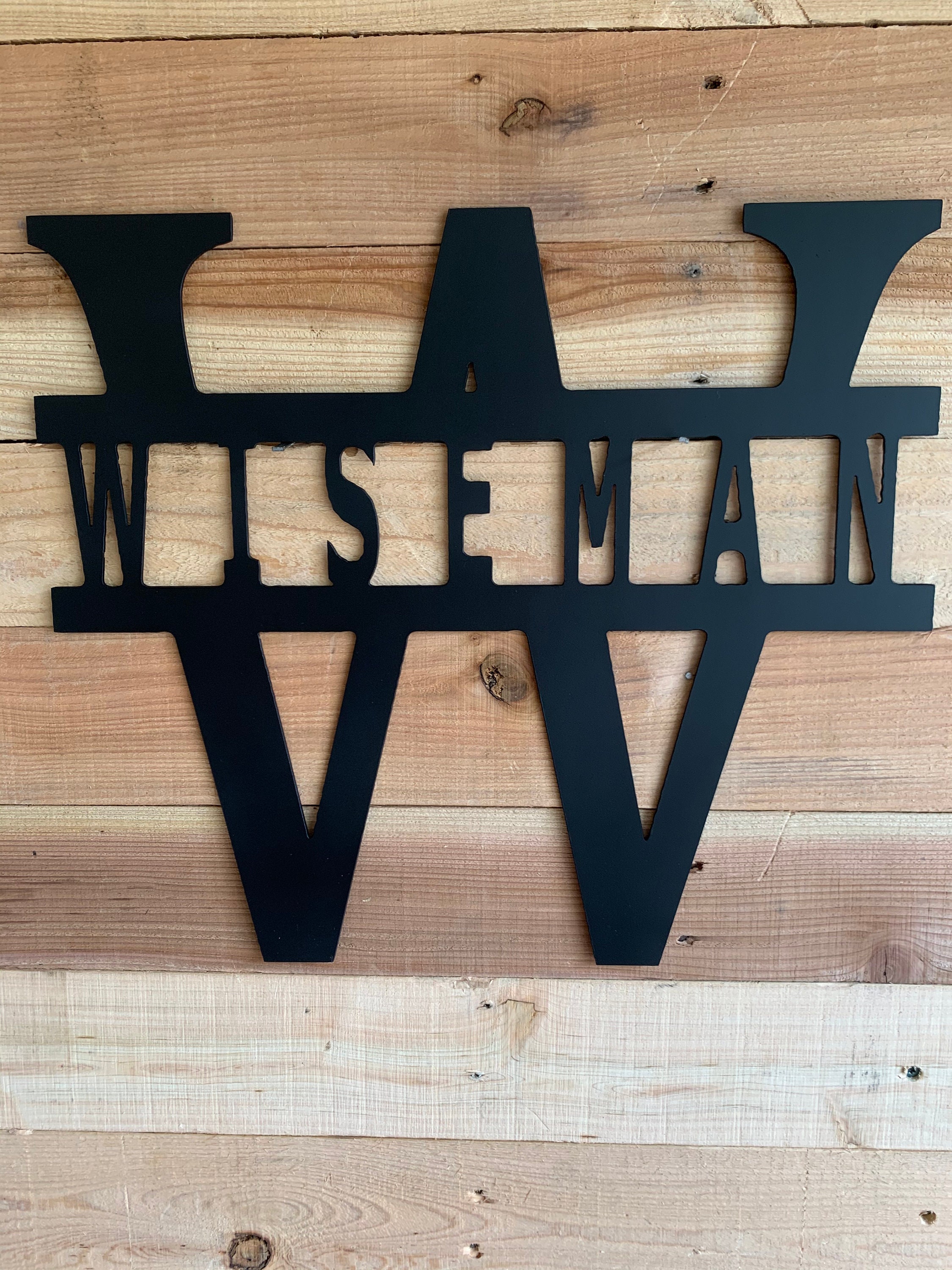 Simple Split Monogram - Etsy