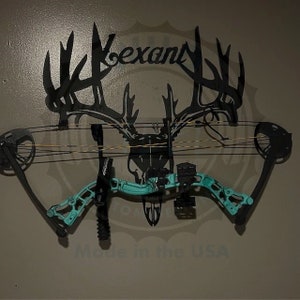 Custom METAL BOW HOLDER, Metal Bow Rack, Personalized Metal Bow Holder ...