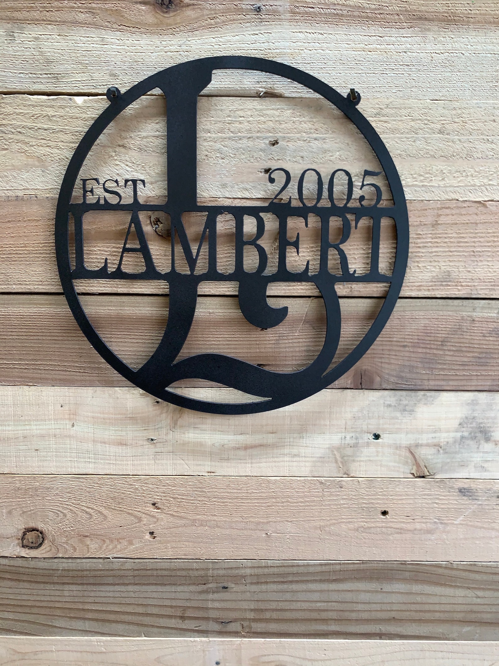 Circle Monogram With Established Year - Etsy