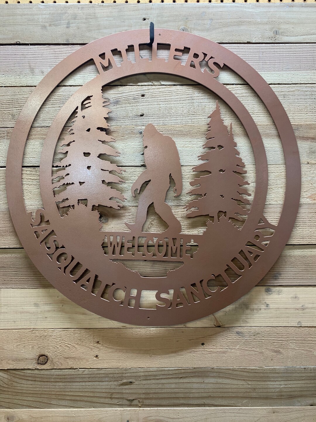 Sasquatch Sanctuary Personalized Sign - Etsy