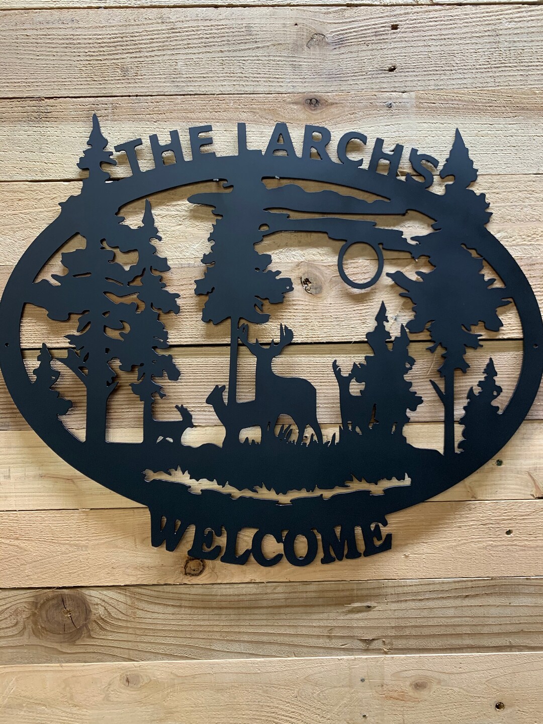 Deer Welcome Sign - Etsy