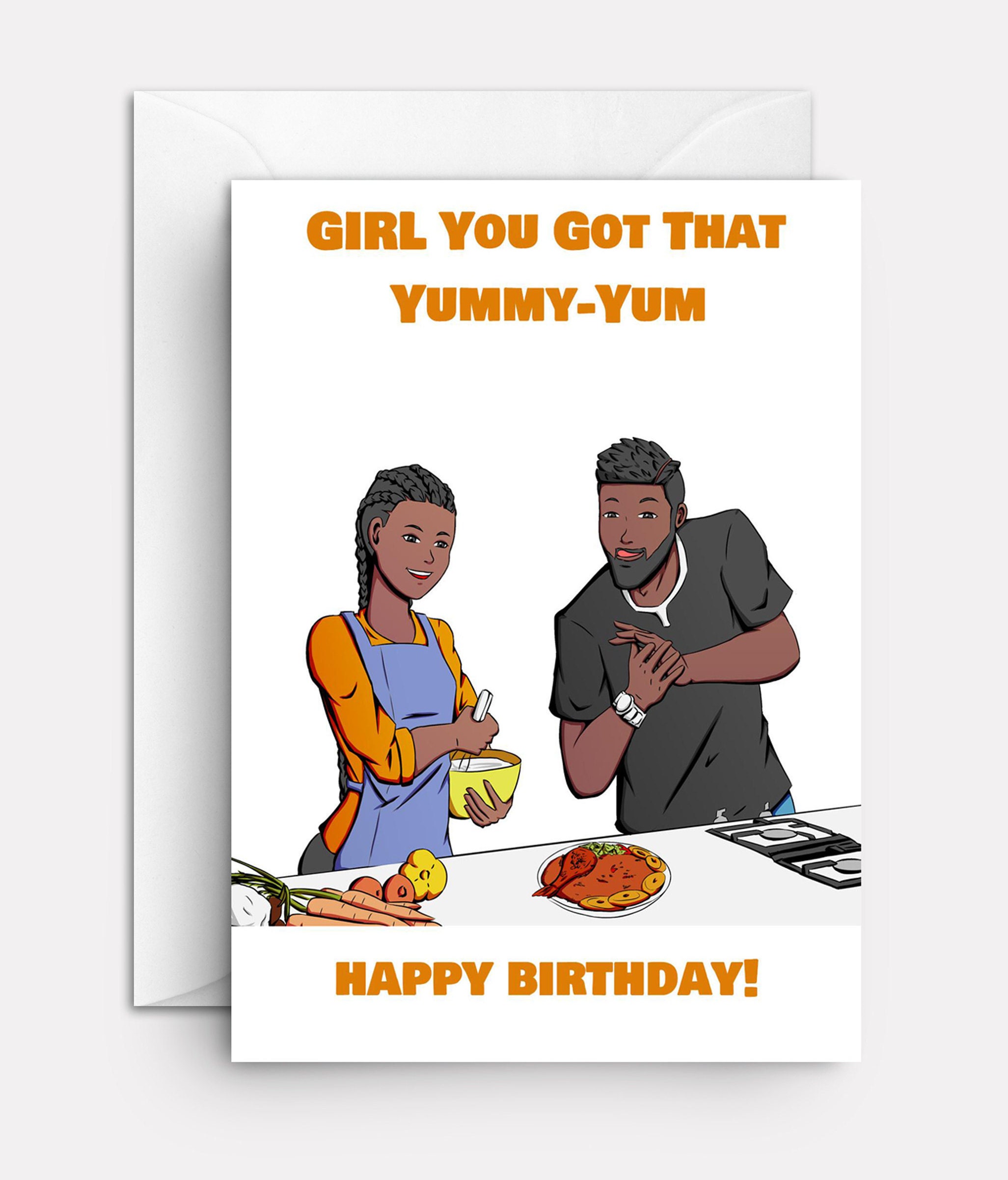 You Got That Yummy Yum Got That Yummy Yum Hip hop Card Funny Notecards ...