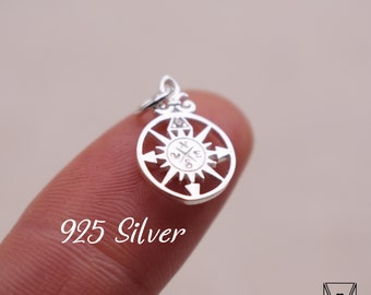 Compass Charm - Etsy