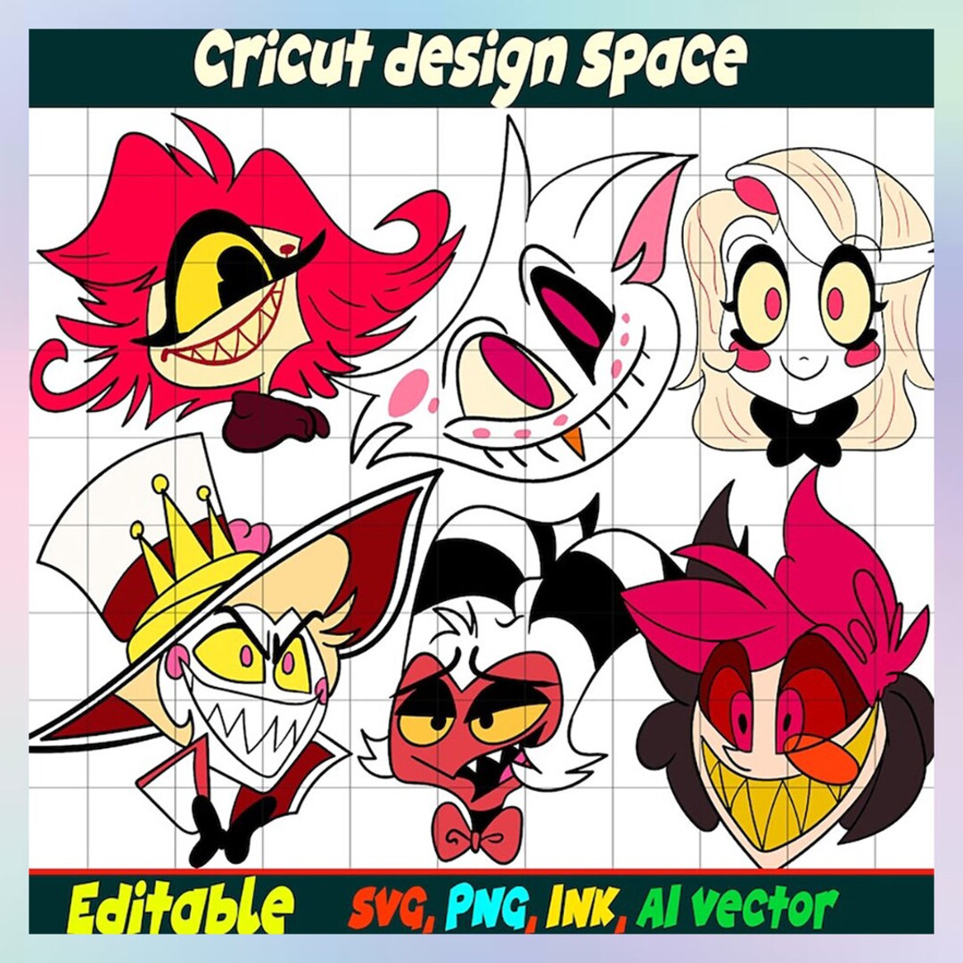 Editable Angel Dust Hazbin Hotel Head,alastor Sticker,loona ,lucifer ...