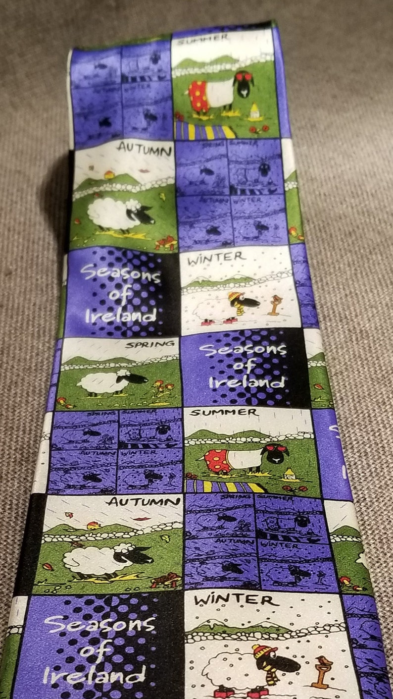 Cara Craft Ireland Seasons of Ireland Silk Tie - Etsy