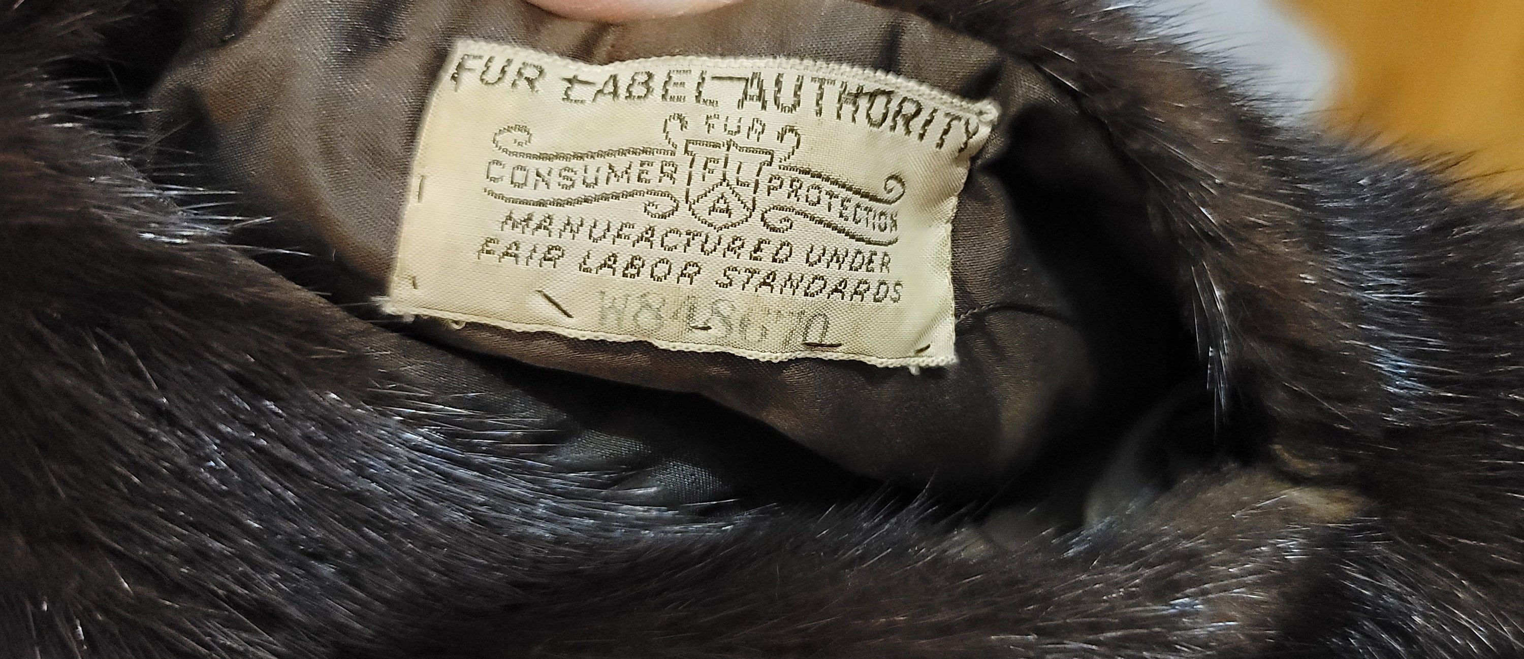 Vintage Dark Brown Mink Coat With Shawl Collar Three Quarter - Etsy