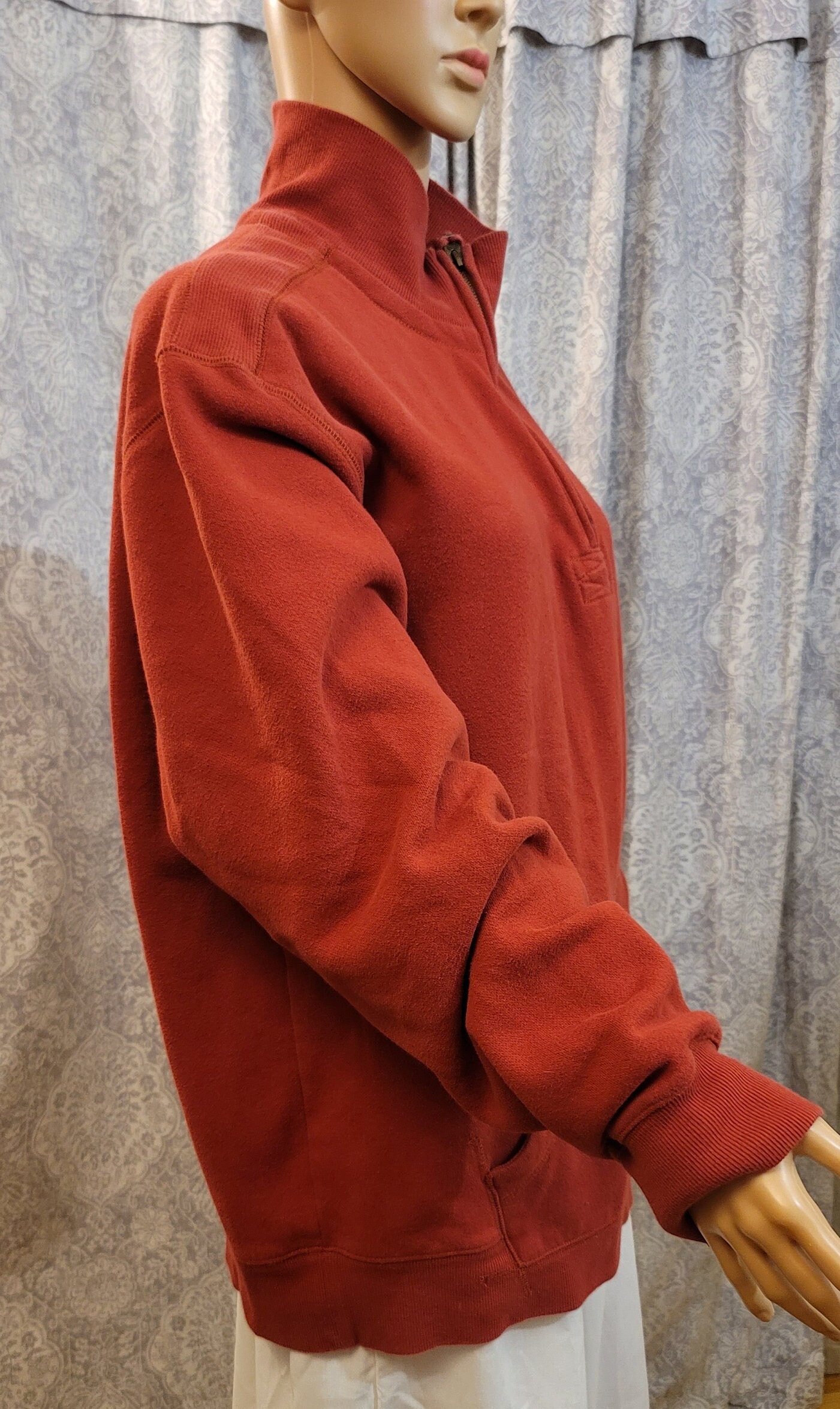 IZOD Luxury Sport Vintage XL Red 3/4 Zipper Pullover Sweatshirt - Etsy