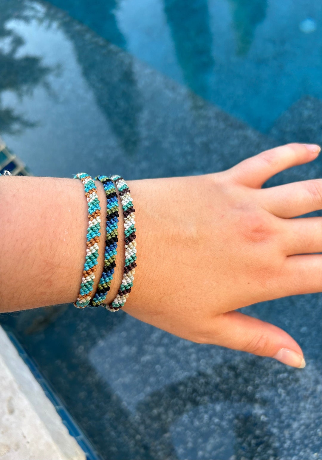 Waterproof Surf Bracelet Adjustable Custom Rope Wax Cord Beach ...