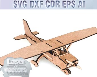 Laser Cut 3d Cessna Airplane - Etsy