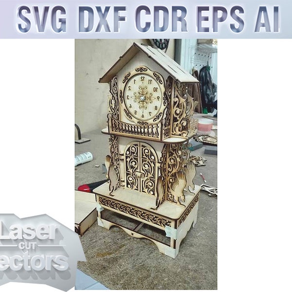 Laser Cut Clock - Etsy