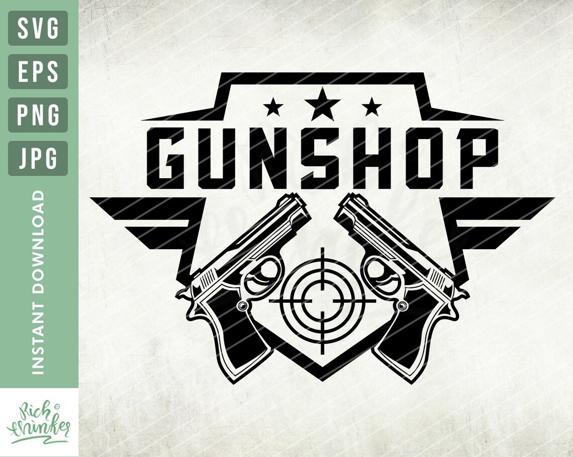 Gun Svg, Military Weapon Svg, Pistol Svg, Weapon Svg, Guns and Ammo Svg ...