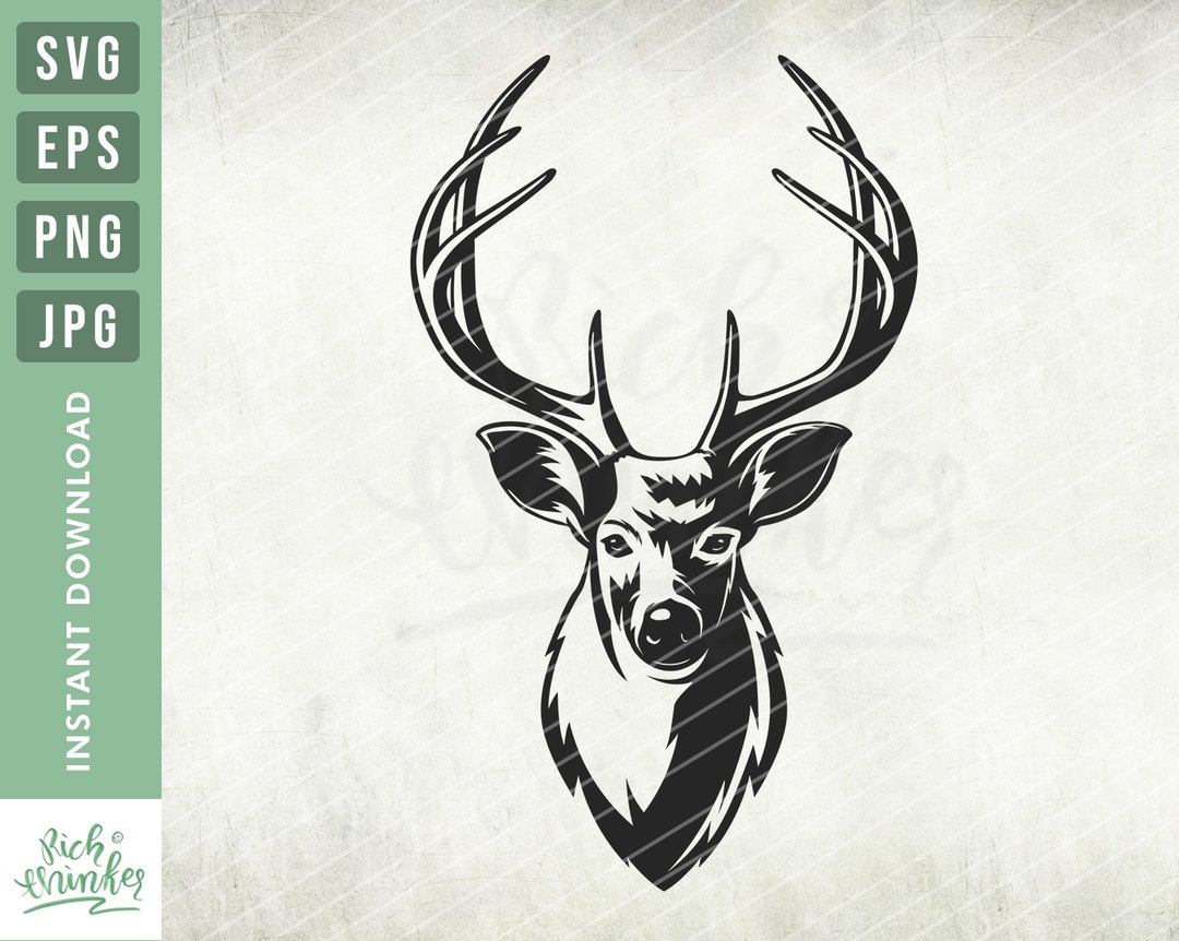 Deer Hunt Svg, Deer Head Svg, Reindeer Svg, Deer Svg, Antler Svg ...