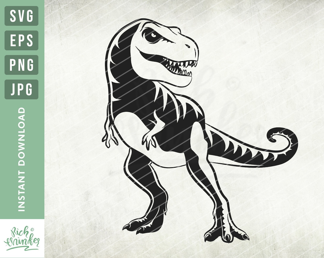 Tyrannosaurus Rex Svg, T-rex Svg, Dinosaur Svg, Dino Svg, Clipart, T ...