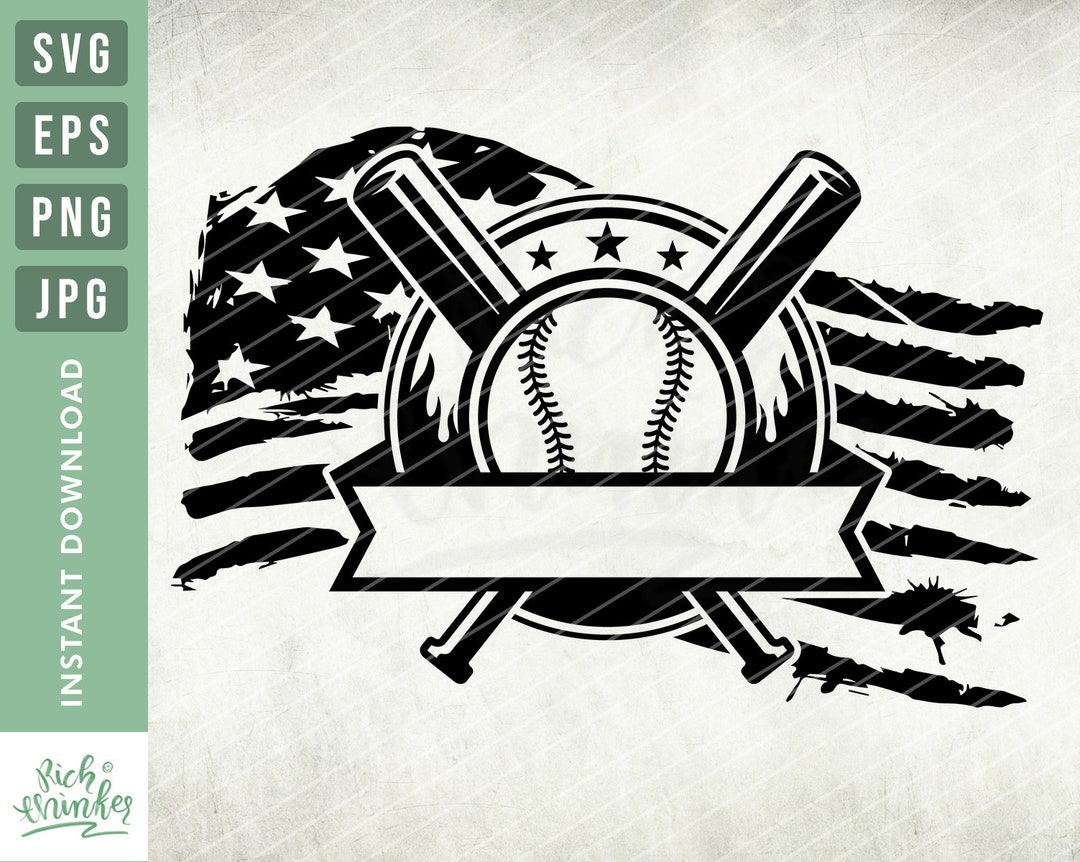 USA Baseball Svg, Baseball Clipart, Baseball Files for Cricut, Baseball ...