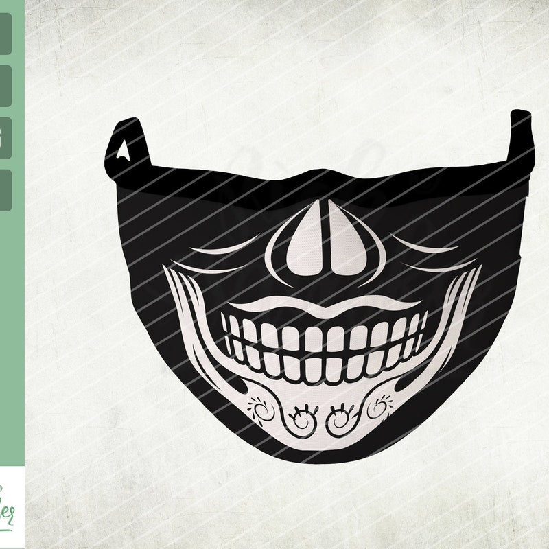 Sugar Skull Face Mask - Etsy