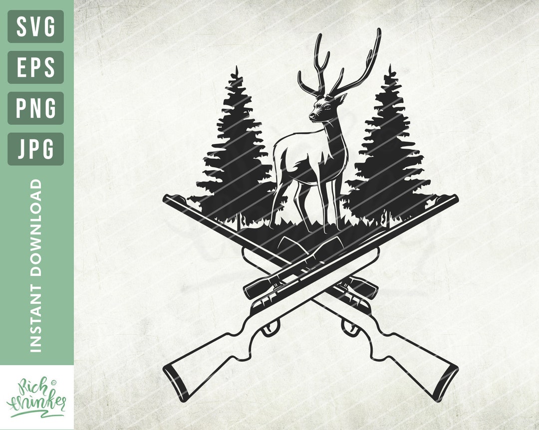 Deer Hunting Svg, US Hunting Svg, Hunting Rifle Svg, Hunting Svg ...