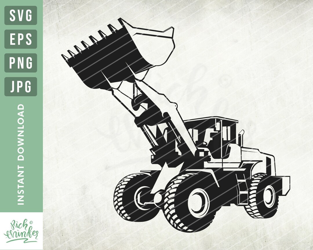 Loader Truck Svg, Construction Vehicle Svg, Front Loader Digger. Loader ...