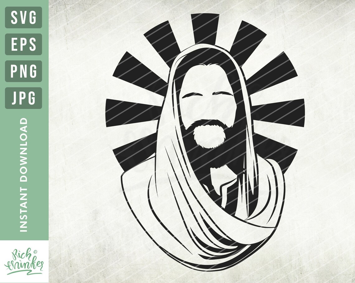 Jesus Christ Svg, Jesus Svg, Christian Svg, Catholic Svg, Religion Svg ...