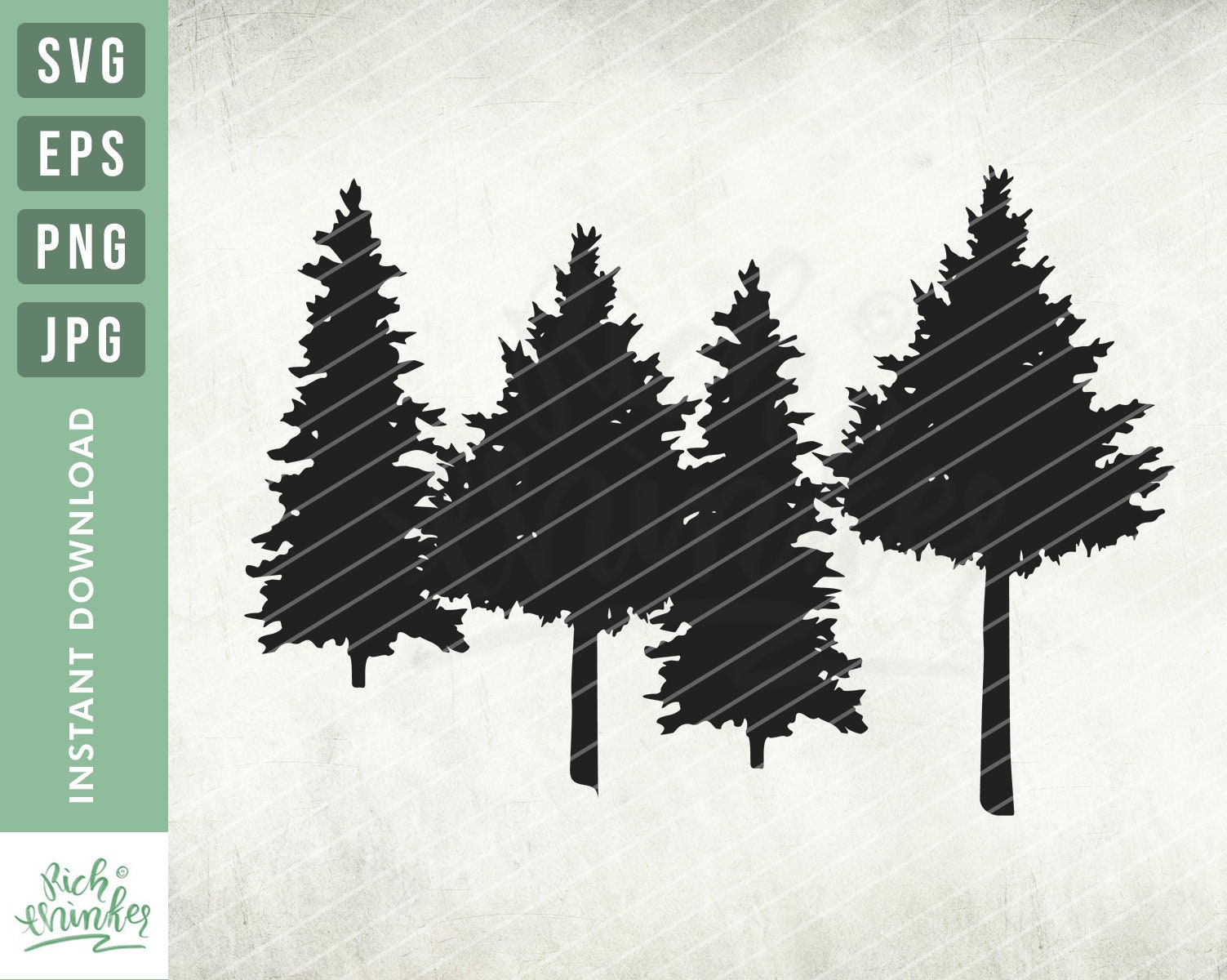 Pine Trees svg Forest svg Nature svg tree svg woods svg | Etsy