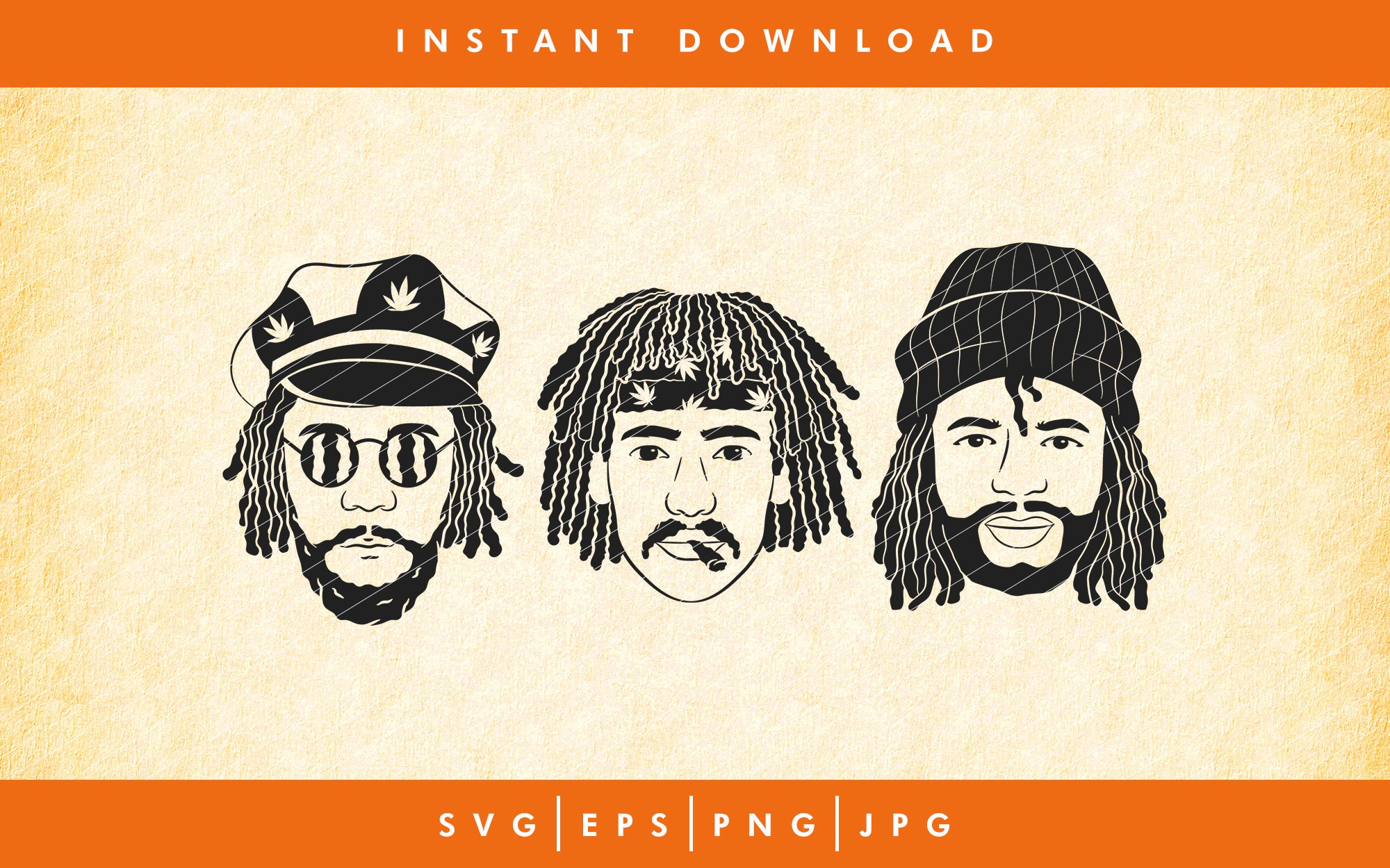 Rasta Man Svg, Dreads Svg, Jamaica Man Svg, Dreadlocks Svg, African ...