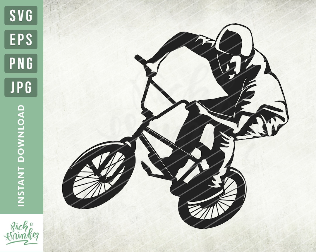 BMX Freestyle Svg, BMX Svg, Racer Bike Svg, Extreme Sport Svg, Bicycle ...