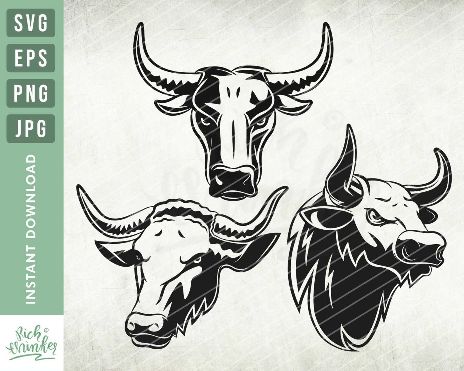 Cabeza de toro de buey svg Bull Svg Cattle Svg Rancher Svg - Etsy España