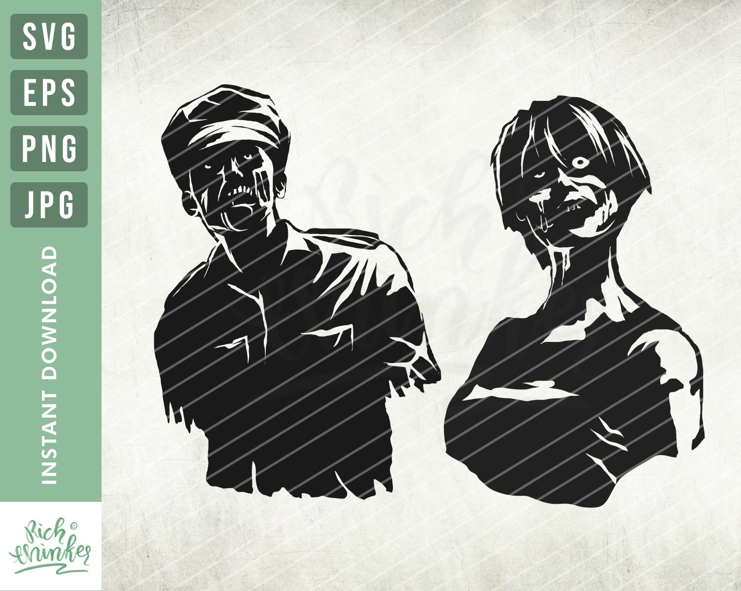 Zombie Svg Scary Zombie Svg Halloween Svg Horror Svg | Etsy