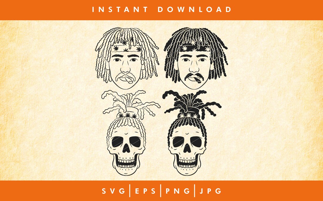 Rasta Dreads Svg, Jamaica Man Svg, Rasta Skull Svg, Bundle Svg ...