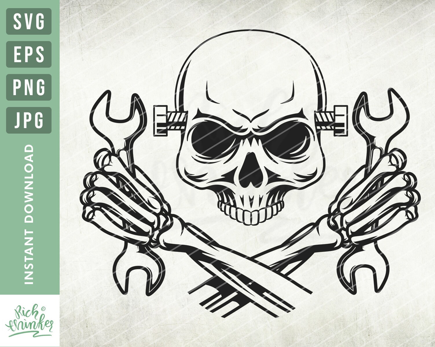 Skull Mechanic Svg, Mechanic Svg, Mechanic Shirt, US Mechanic Svg ...