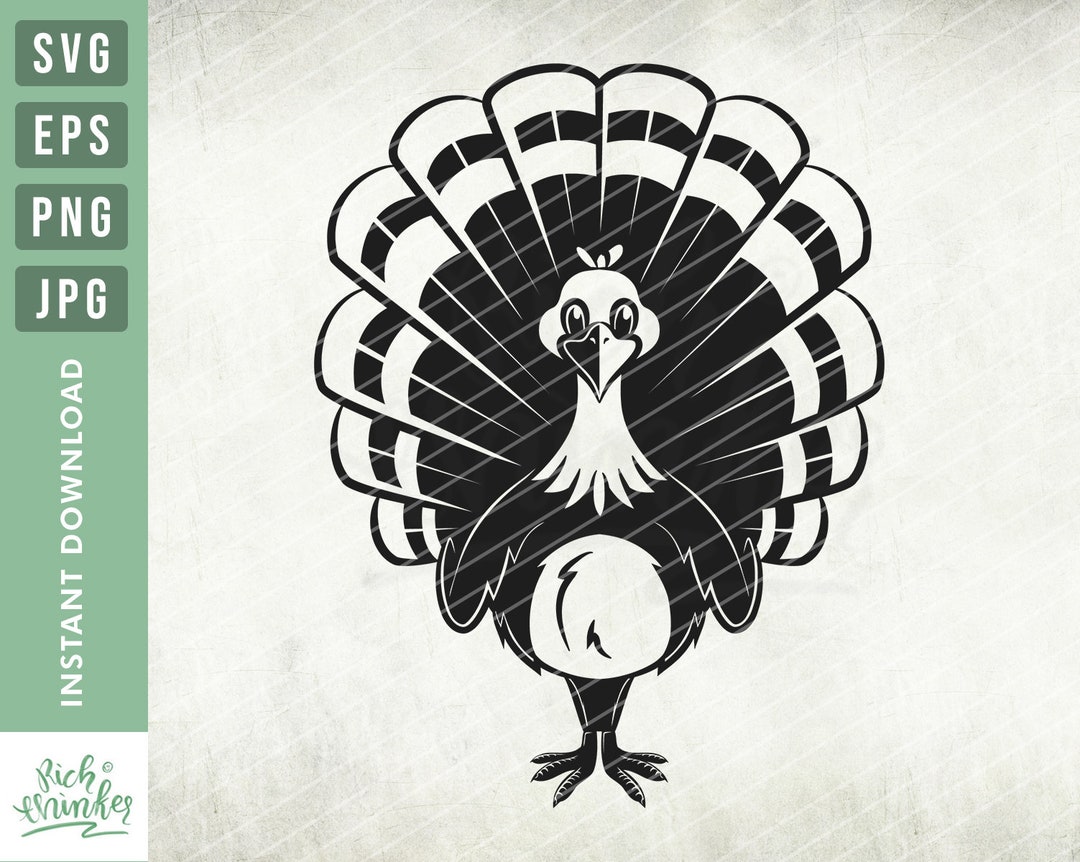 Thanksgiving Turkey SVG, Turkey SVG, Turkey Day T-shirt Design ...